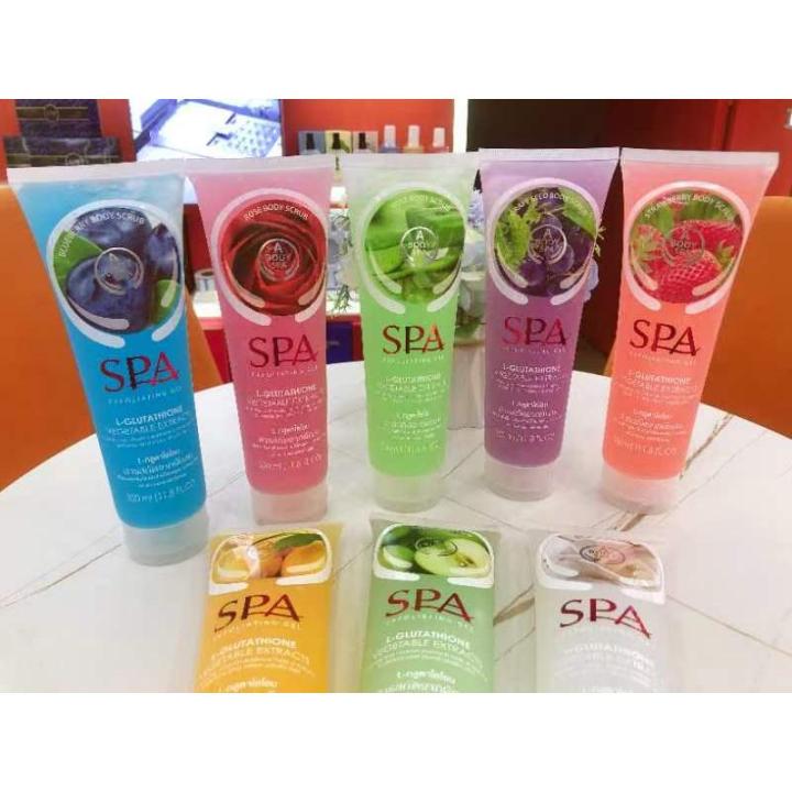 SPA Exfoliating Gel L-Glutathione Vegetable Extracts 350ml | Lazada