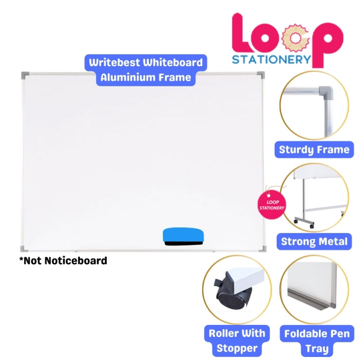 Writebest Magnetic Whiteboard Aluminium Frame [Magnetic] | Lazada