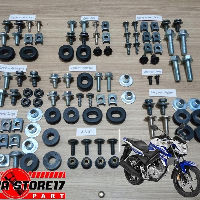 baut body fullset yamaha vixion nvl/nva baut body vixion new | Lazada ...