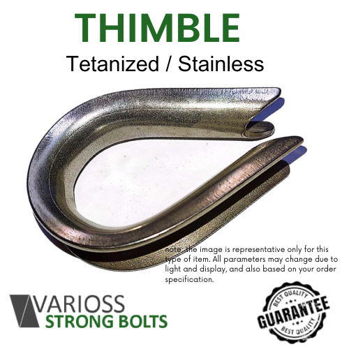 Thimble Wire Rope Cable Sewing Thimble Clip Galvanized / GI or ...