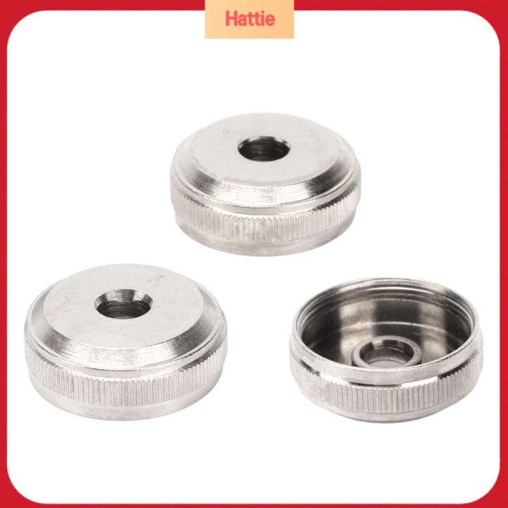 HATTIE 3Pcs Valve Cap Trumpet Valve Cap Metal Silver Musical Instrument ...
