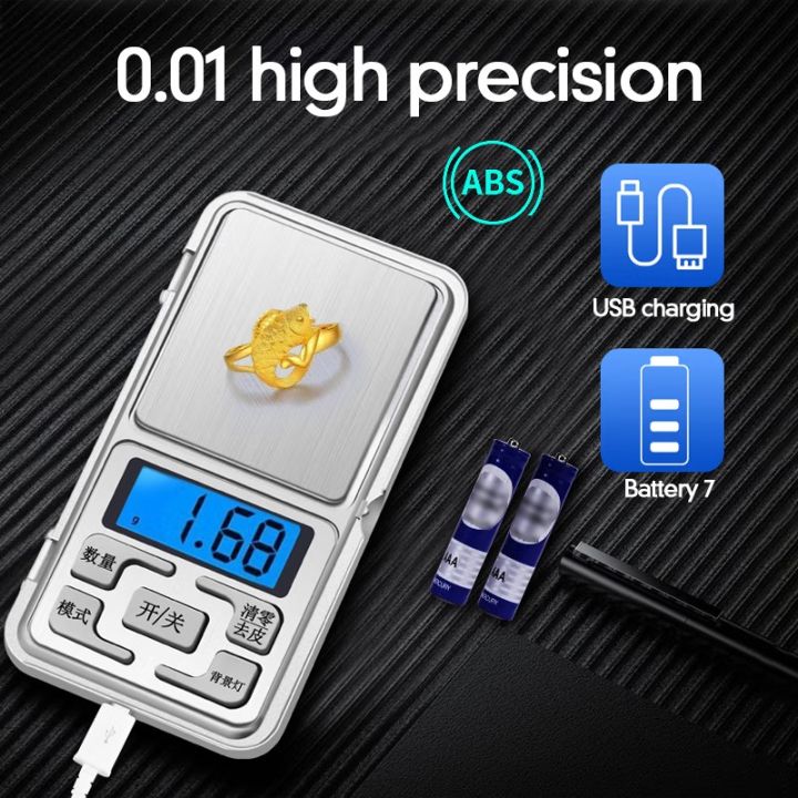 Mini Digital Pocket Scale Increment Digital Electronic Mini Multi-usage Portable Weighing 500g/0 ...