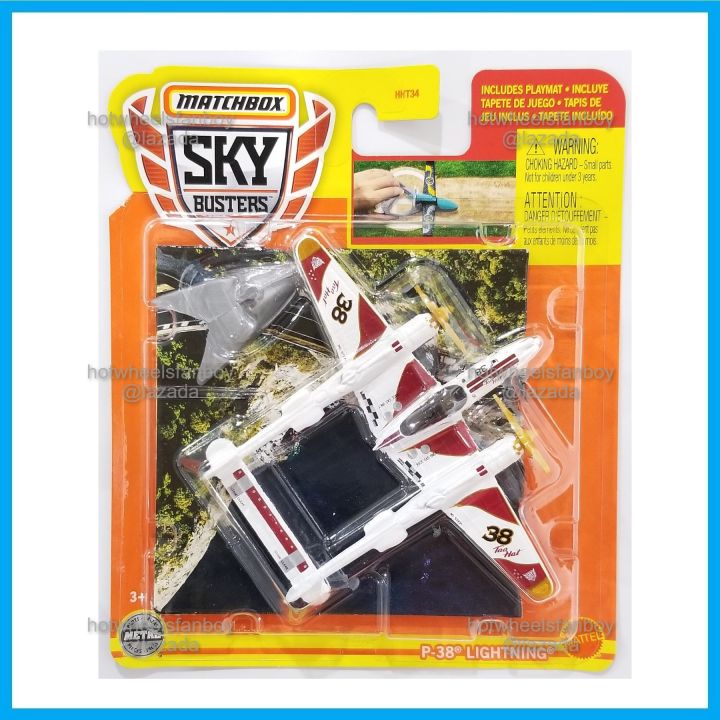 Matchbox Lockheed P-38 Lightning MBX 2022 Sky Busters White Colour ...