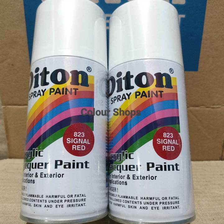 Pilok Pilox Cat Semprot Diton Merah Cabe 823 Signal Red 300cc Cat Diton ...