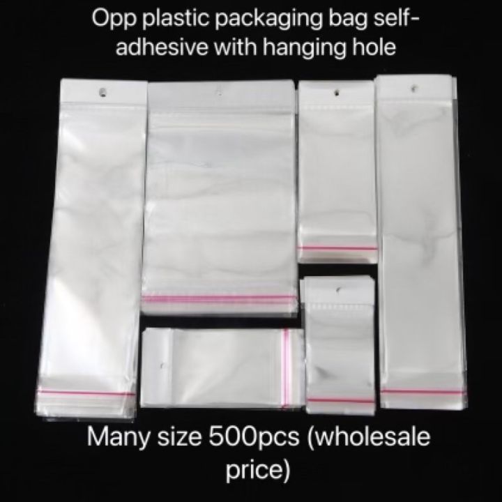 Opp plastic packaging bag with tape sealing(500pcs) | Lazada PH