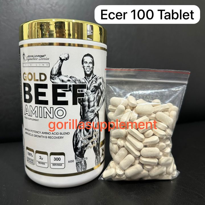 Kevin levrone Gold Beef Amino 100 Tablet repack | Lazada Indonesia
