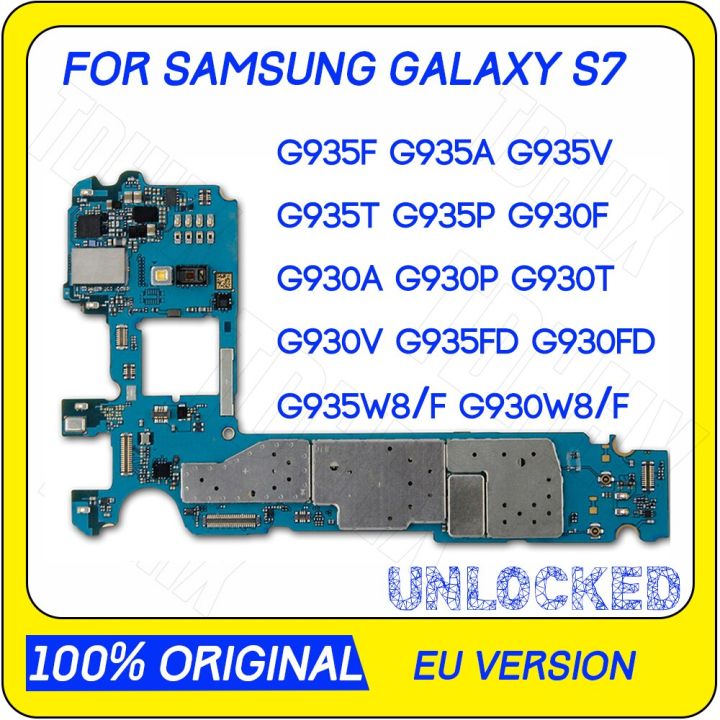เวอร์ชั่นยุโรปเหมาะสำหรับเมนบอร์ด G935F Samsung Galaxy S7 Edge เมนบอร์ด ...