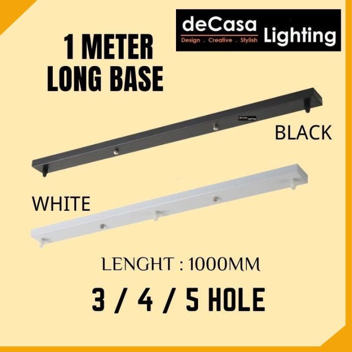 DECASA LIGHTING 3 / 4 / 5 Hole 1 Meter Long Base For Pendant Light ...
