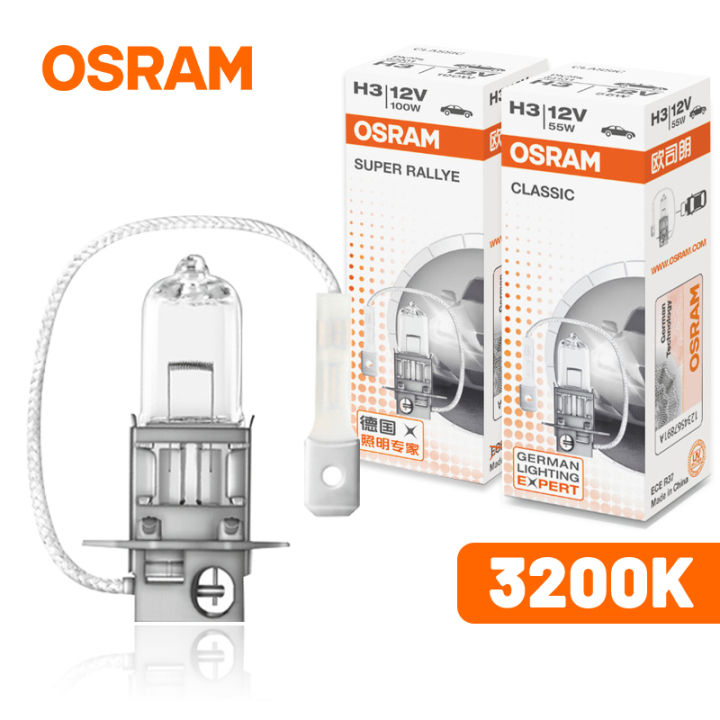 H3 Halogen Lamps Car Headlight Bulbs 55w 100w Standard Fog Lights 3200k ...