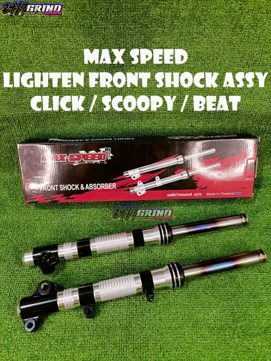 MAX-SPEED TITANIUM LIGHTEN FRONT SHOCK ASSEMBLY HONDA CLICK 125 / CLICK 150 VERSION 4 | Lazada PH