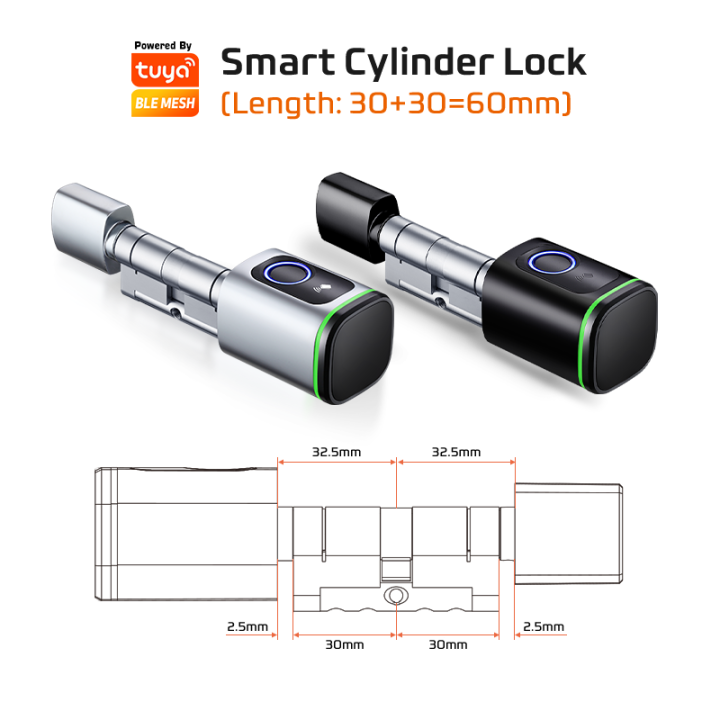 Zemismart 4in1 Smart Fingerprint Door Lock DIY Electronic Biometric ...