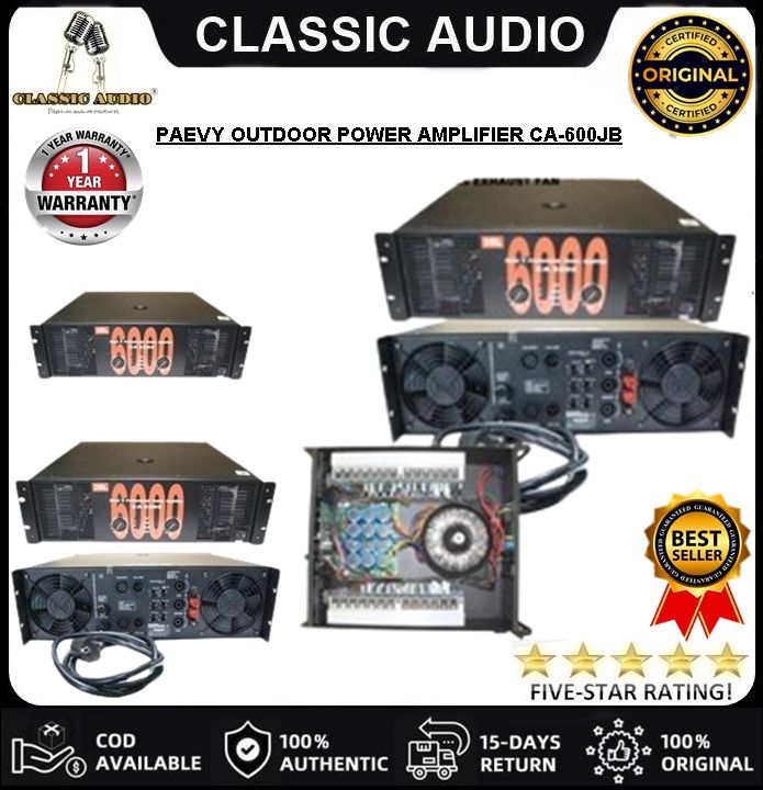 PEAVEY CLASSIC AUDIO OUTDOOR POWER AMPLIFIER CA-600JB (ORIGINAL) | Lazada