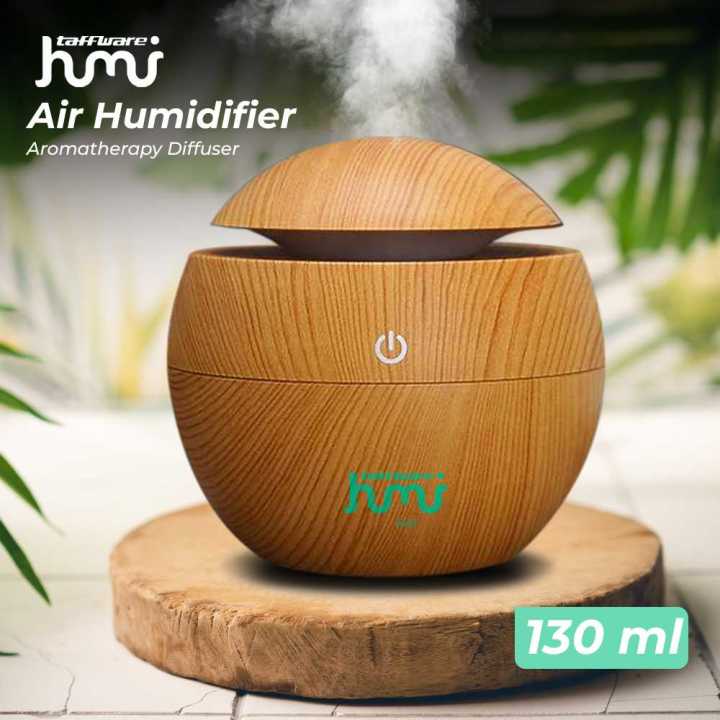 Humidifier Aromatheraphy Oil Diffuser 130ml Wood Design ukuran 10 x 9.5 cm dengan Panjang Kabel ...