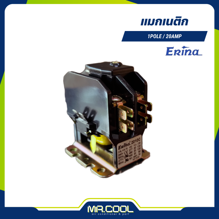 แมกเนติกคอนแทคเตอร์ (Magnetic contactor) ERINA 20A (20A / 1P / 220V ...
