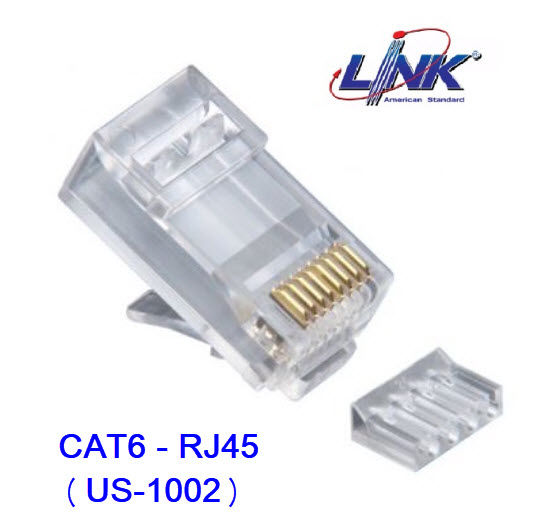 หัวแลน CAT6 RJ45 (10/Pack) MODULAR PLUG (ตัวผู้) ยี่ห้อ LINK (US-1002) | Lazada.co.th