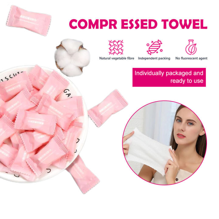 Large Compressed Towel Cotton Face Towel Tablet Bath Towel Face Towel ...