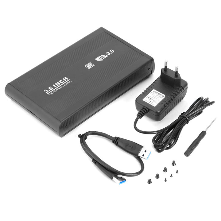 3.5 inch Hard Disk Drive Case SATA to USB3.0 Adapter External HDD ...