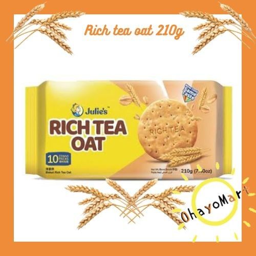 Julies Rich Tea Oat / Biskuit Julie's rich tea oat / Biskuit oat 210g ...
