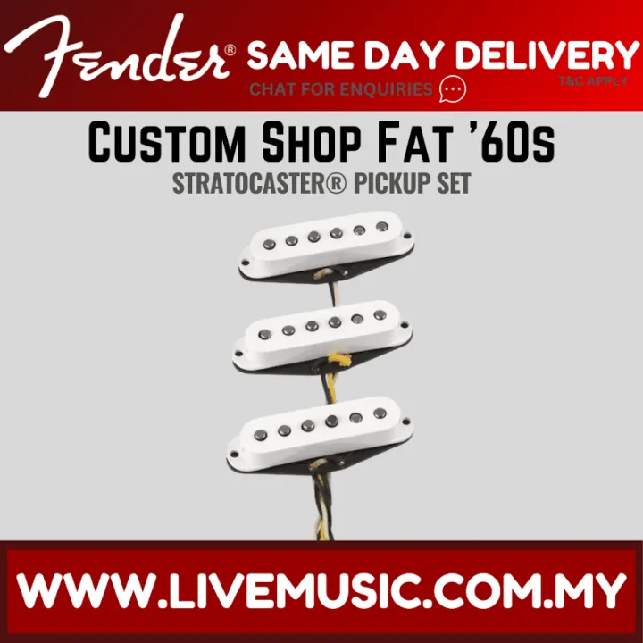 Fender Custom Shop Fat 60s Stratocaster Pickup, Set of 3 | Lazada