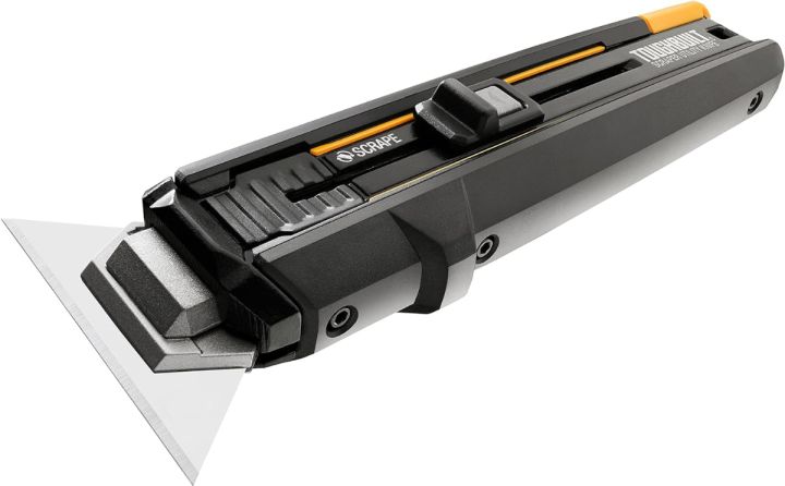 ToughBuilt TB-H4S5-01 Scraper Utility Cutter with 5 Blades, Retractable ...