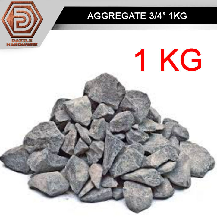 1Kg Aggregate 3/4" batu concrete 3/4" (20mm) batu konkrit 20mm batu ...