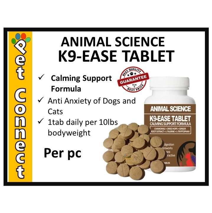 Animal Science K9-Ease Tablet Calming Support Formula for Dogs per ...