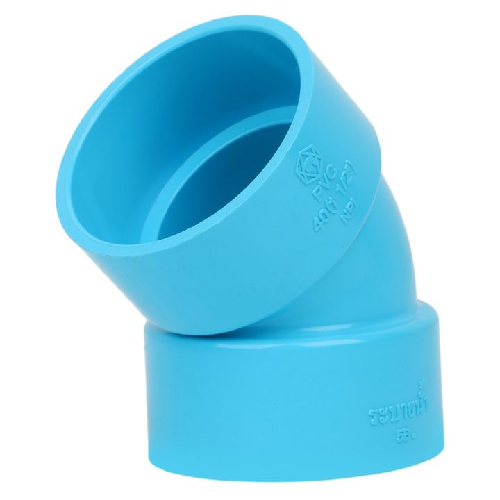 ท่อประปา ข้อต่อ ท่อน้ำ ท่อPVC ข้องอ 45-บาง SCG 1 1/2นิ้ว สีฟ้า ELBOW 45 ...