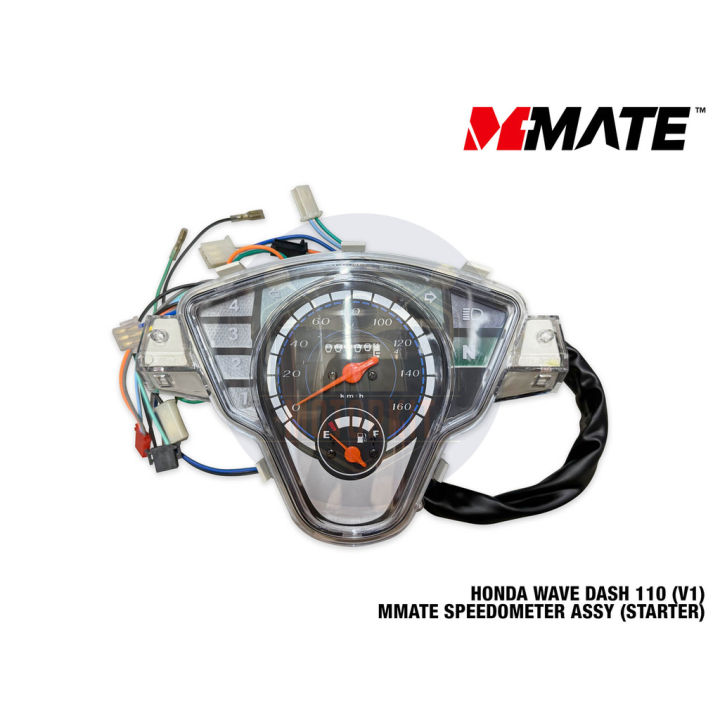 HONDA DASH 110 V1 WAVE DASH110 MMATE STARTER METER ASSY SPEEDO METER ...
