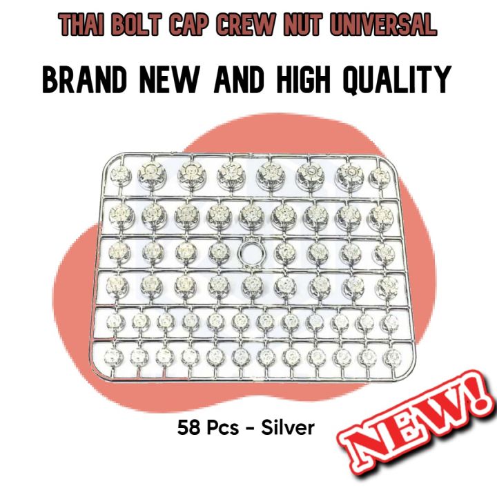 HONDA RS 125 Silver Thai Bolt Cap Crew Nut |58pcs| Universal |High ...