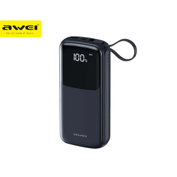 Awei P135K 20000mAh Portable Powerbank Fast Charge LED Power Display ...