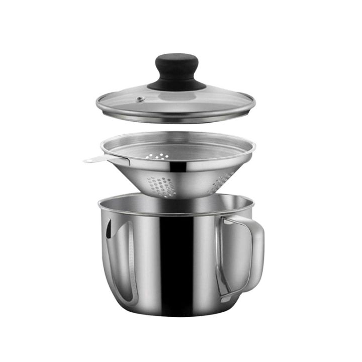 Stainless Steel Fat Separator 1L/4 Cup, Gravy Grease Separator with ...
