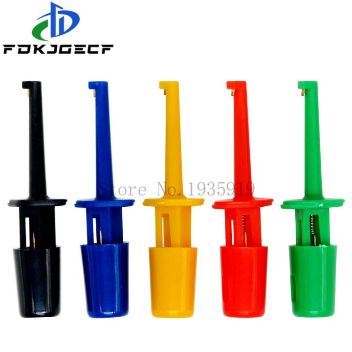 10 Pcs Mini Single Test Hook Clip Test Probe for Electronic Testing IC ...