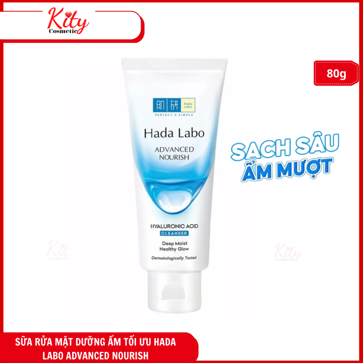 Kem Rửa Mặt Dưỡng ẩm Tối ưu Hada Labo Advanced Nourish Hyaluronic Acid
