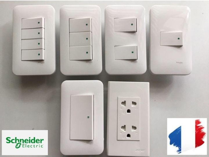 SCHNEIDER light switch 1 2 3 4 gang S-FLEXI duplex universal CONCEPT ...