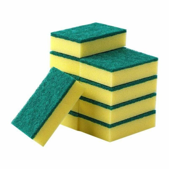 JVL Sponge Scourer Multipurpose Cleaning Scrub Kitchen Dish Scrubber ...