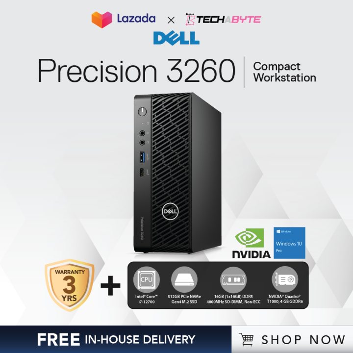 DELL Precision 3260 | i7-12700 | NVIDIA Quadro T1000 | 16GB DDR5 ...
