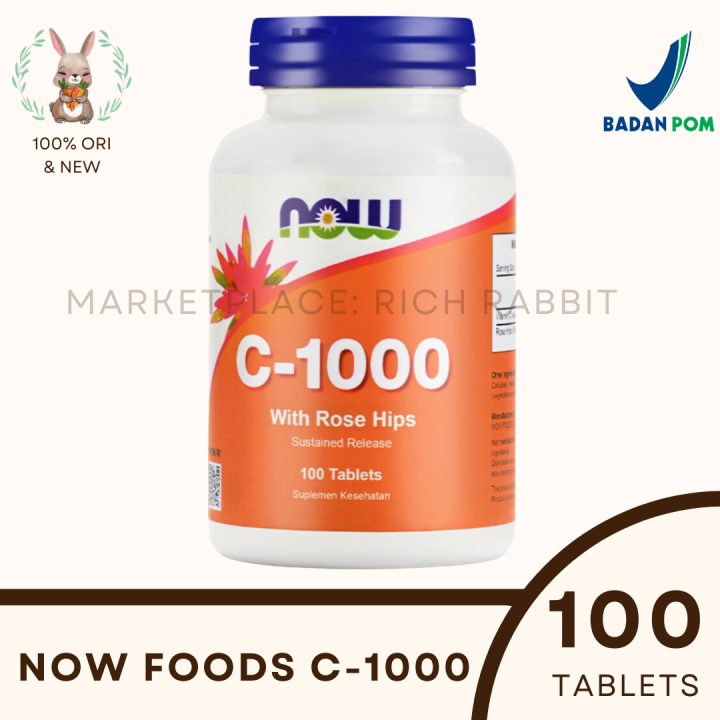 NOW Foods Vitamin C 1000 C1000 Rose Hips Antioxidant Protection USA ...