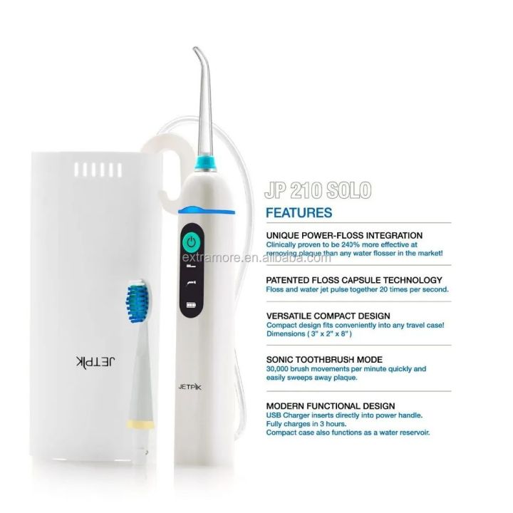 Oral Irrigator Tooth Cleaner Water Jet Pick Dental Teeth Flosser Hydro ...