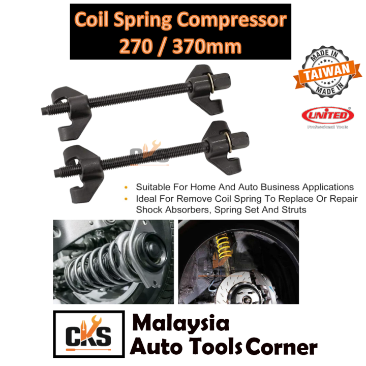 270mm / 370mm Coil Spring Compressor Tool Interchangeable Jaws Spring ...