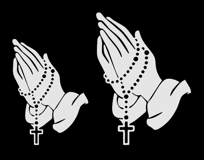 Rosary Praying Hand Sticker Decal Waterproof | Lazada PH