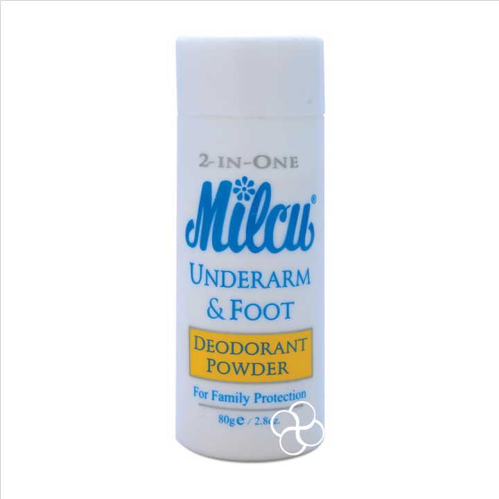 Milcu Underarm & Foot Deodorant Powder 80g | Lazada PH