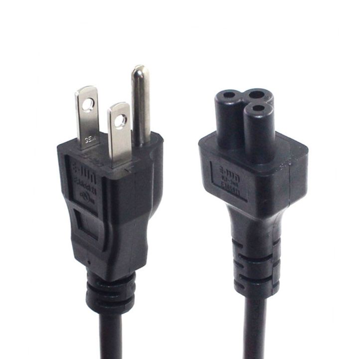 0.3m US NEMA 5-15P to IEC C5 AC Power Cord, American Standard Three ...