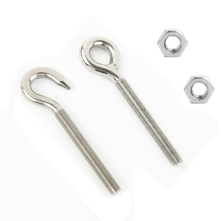 2pcs Sheep Eye Screw Bolt Ring/Hook 304 Stainless Steel Screws M4 M5 M6 ...
