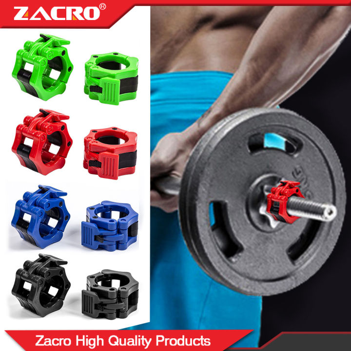 Zacro Fasten Barbell and Dumbbell Clip Quick Lock Quick Release Nut ...