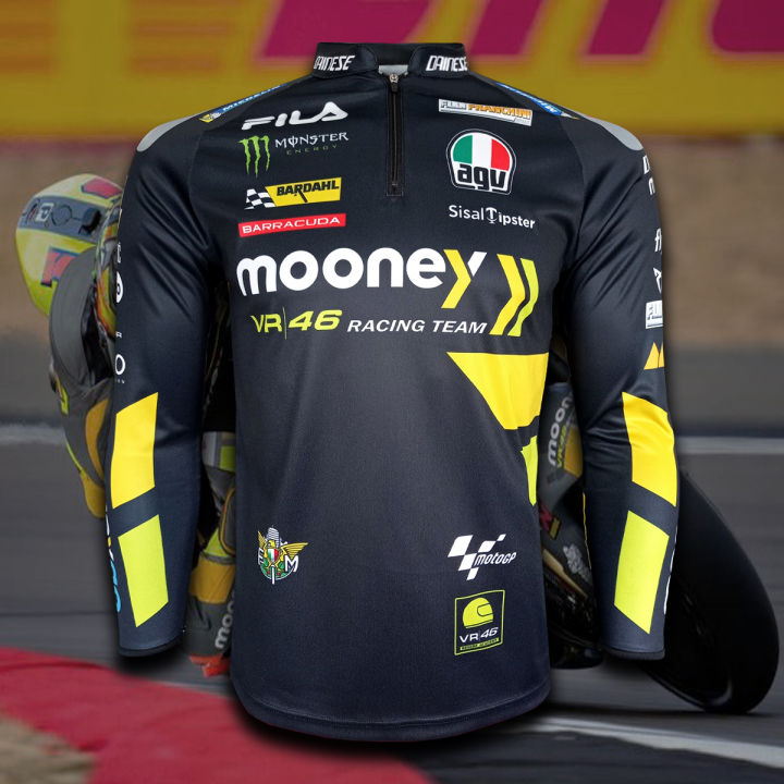 เสื้อแขนยาว MotoGP เสื้อทีม Mooney VR46 Racing เสื้อโมโตจีพี มูนนี่ วี ...