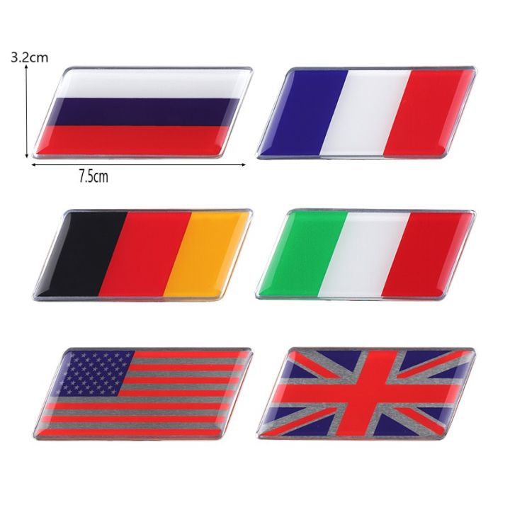 Car decoratio Car Styling National Flag Sticker of Italy United Kingdom ...