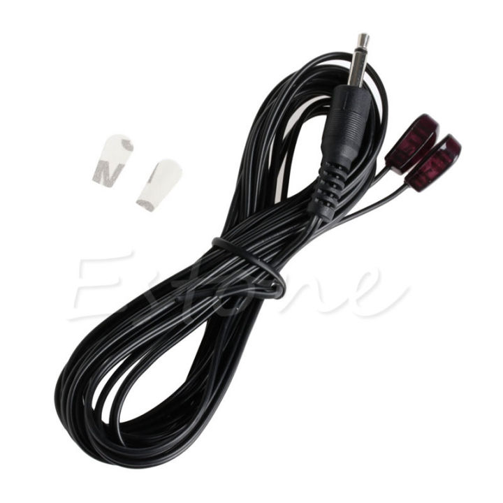 3m Dual IR Infrared Emitter Cable & 3.5mm Plug Remote Control Extender ...