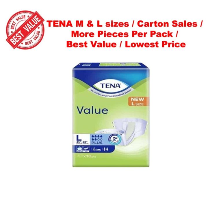 TENA Value Adult Diapers / Size L 8 x 10s / Carton Sales / Lowest Price ...