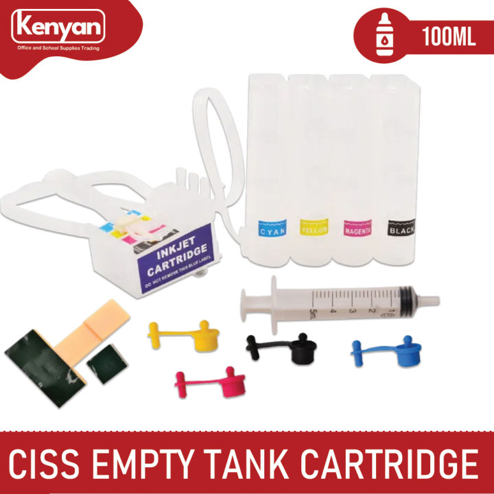 CISS Ink System CMYK Empty Tank Universal Refillable Cartridge for ...