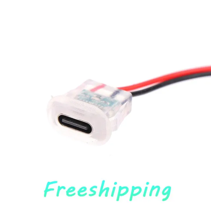 baoxue 2pin USB Loại C loại đầu vào sạc ổ cắm với đèn LED tấm không ...